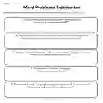 Word Problem Subtraction Worksheet by Teach Simple