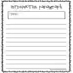Writing an Introduction Paragraph Worksheet by Teach Simple