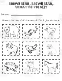 coloring pages brown bear brown bear