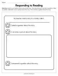 Read And Respond Worksheet FREE Reading Response Sheets For Higher