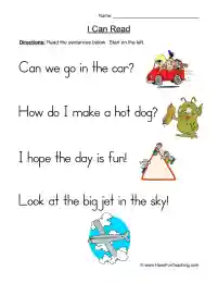 Simple Sentences Activities