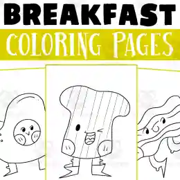 breakfast coloring sheets