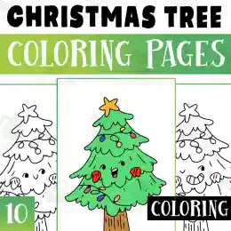 pine tree coloring sheet