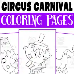 circus coloring book pages