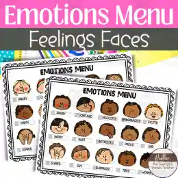 emotions faces chart