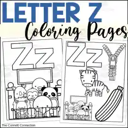 coloring pages letter z