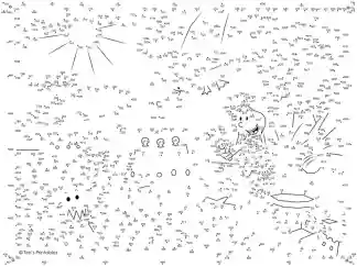 summer dot to dot printable