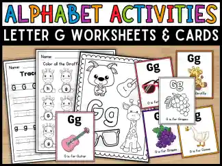 letter g worksheets flashcards coloring pages