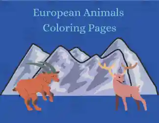 europe animals coloring pages
