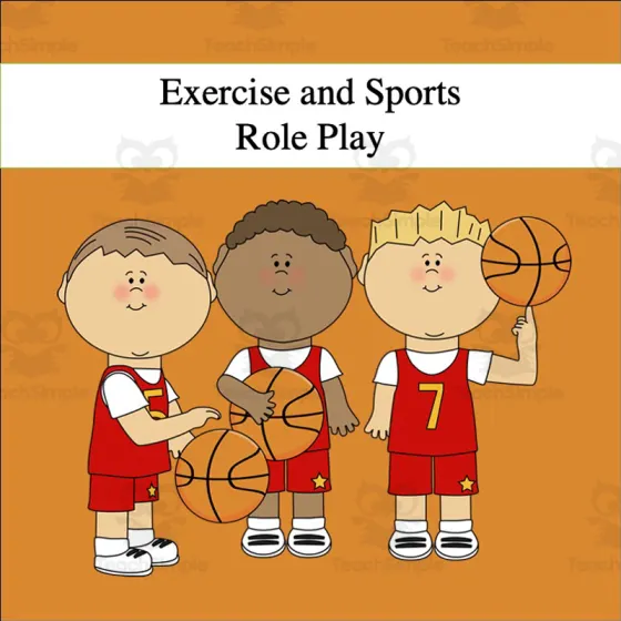 Exercise and Sports Role Play Activity by Teach Simple