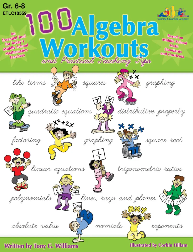 100 Algebra Workouts by Teach Simple