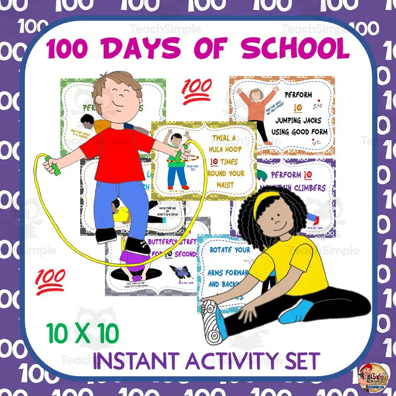 100 Day Instant Activity Stations by Teach Simple