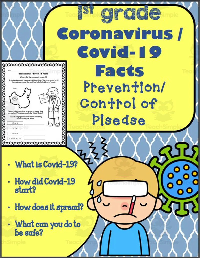 1st grade Coronavirus / Covid-19 Facts by Teach Simple