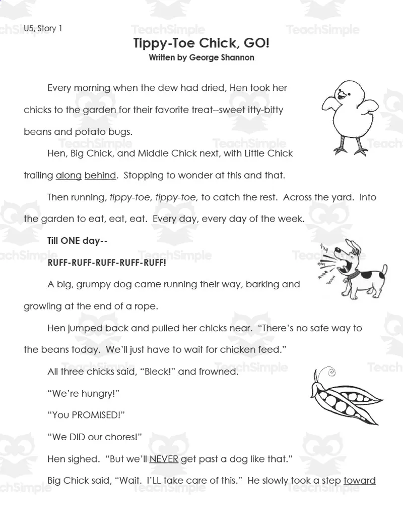 1st Grade Unit 5 Reading Street Stories Set by Teach Simple
