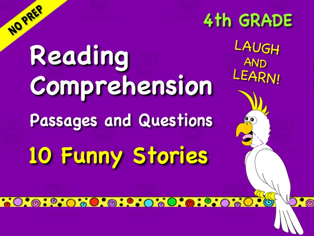 4th Grade Reading Comprehension Passages - Funny Stories by Teach Simple