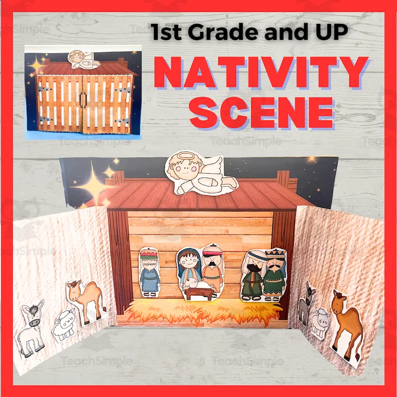 A Nativity Craft - The Birth of Jesus by Teach Simple