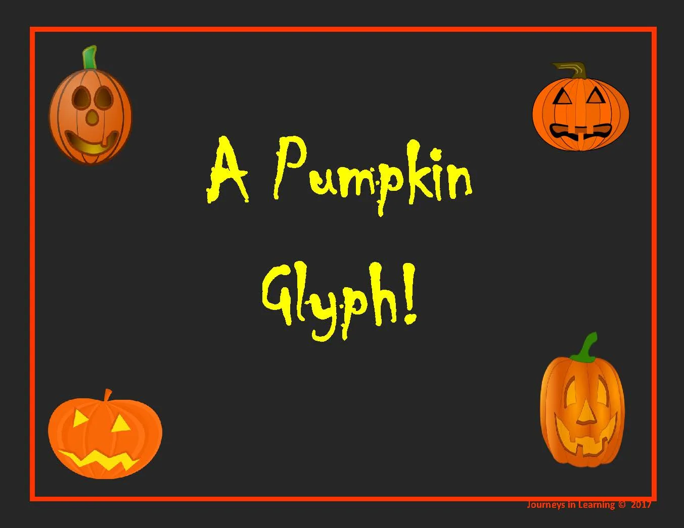 A Pumpkin Glyph! by Teach Simple