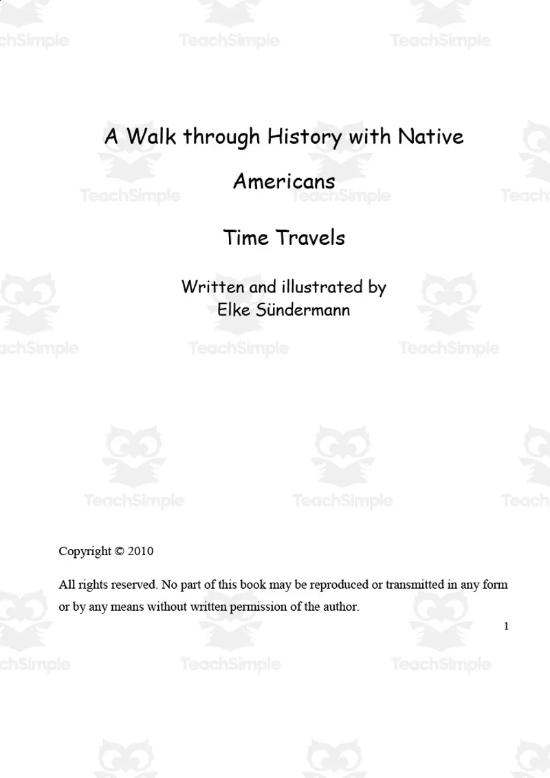 A Walk through History with Native Americans by Teach Simple