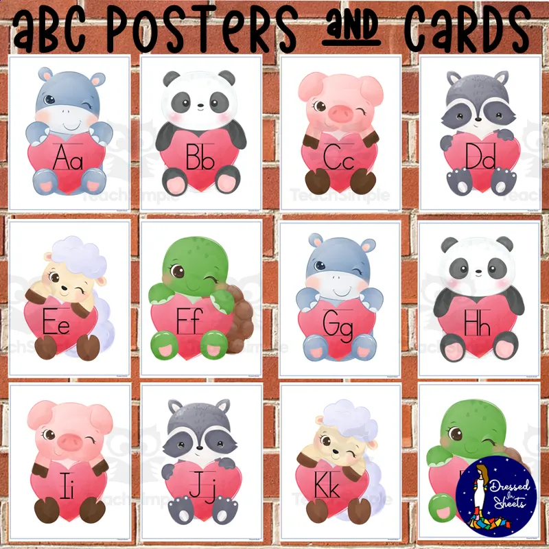 ABC Posters and Cards by Teach Simple