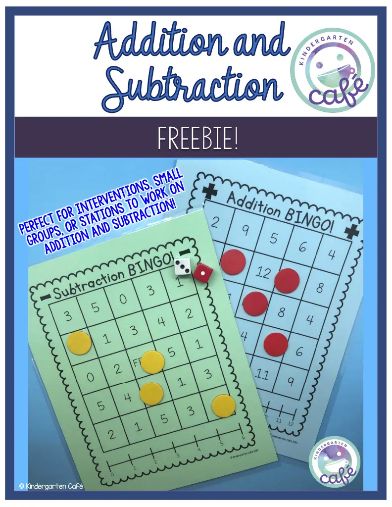 Addition and Subtraction Bingo by Teach Simple
