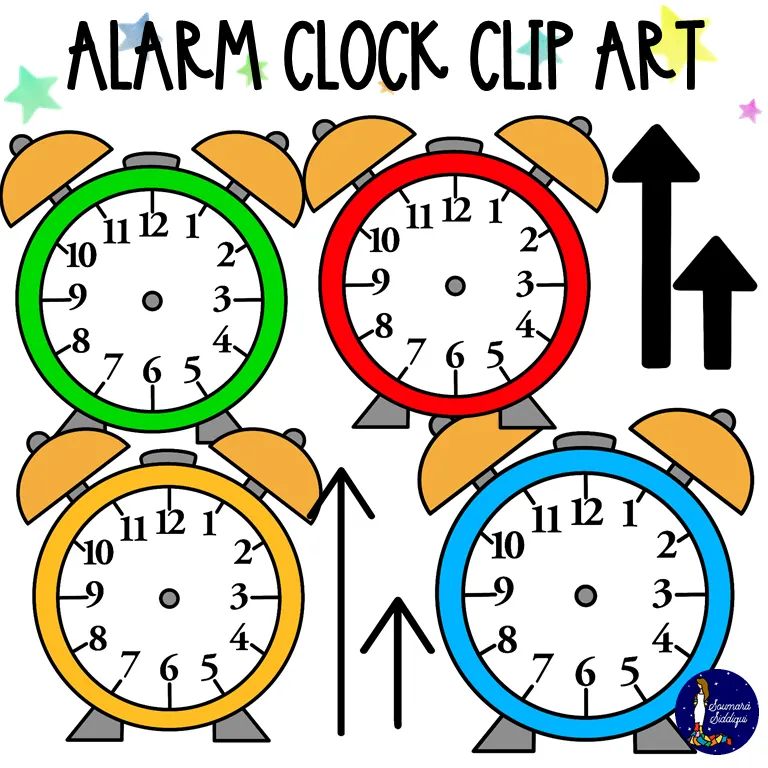 Alarm Clock Clip Art by Teach Simple