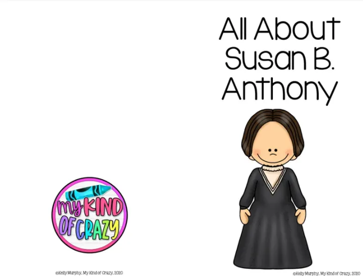 All About Susan B Anthony Printable Activity Book by Teach Simple
