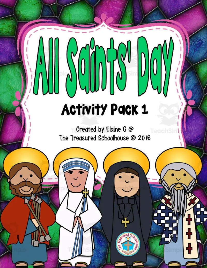 All Saints' Day Activity Pack 1 by Teach Simple
