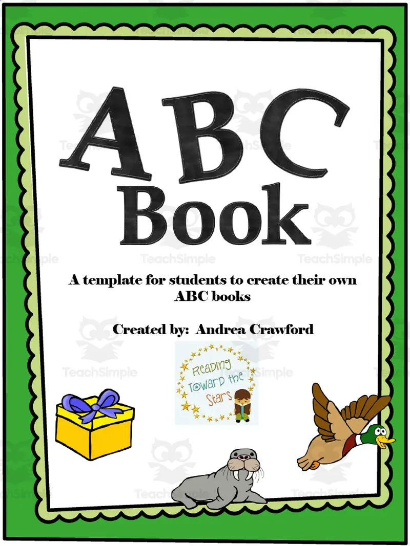 Alphabet Book by Teach Simple