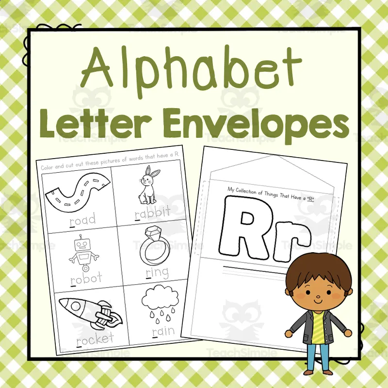 Alphabet Envelopes | Letter of the Week Activity Book by Teach Simple