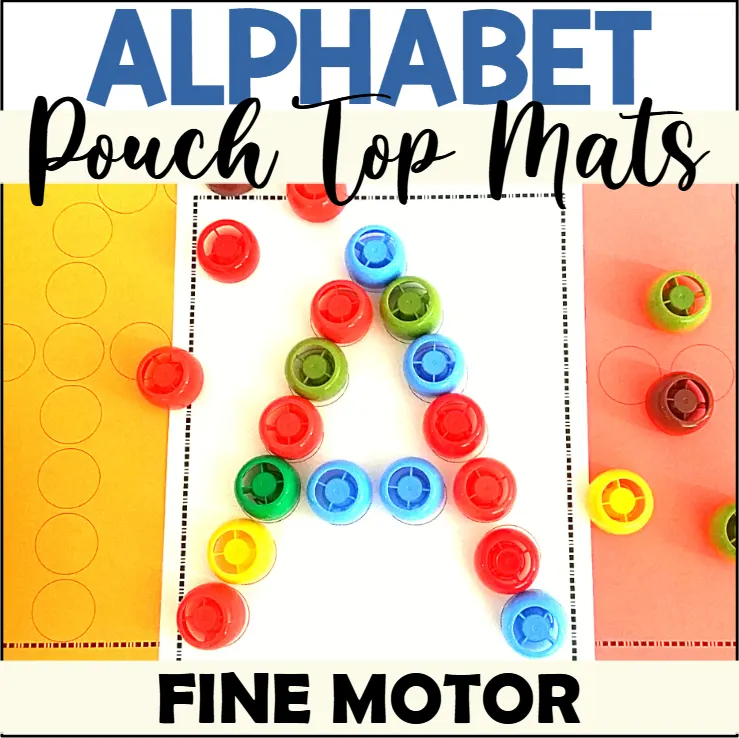 Alphabet Mats to Build A Letter by Teach Simple