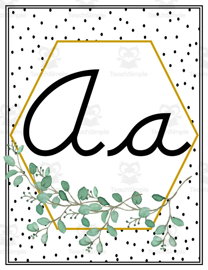 Alphabet Posters Set 7 by Teach Simple