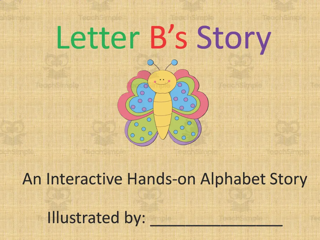 Alphabet Story Book | Letter B Interactive Book by Teach Simple