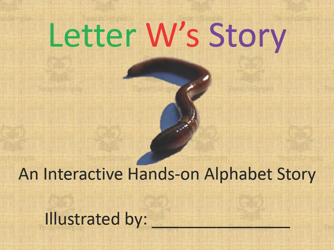 Alphabet Story Book | Letter W Interactive Book by Teach Simple