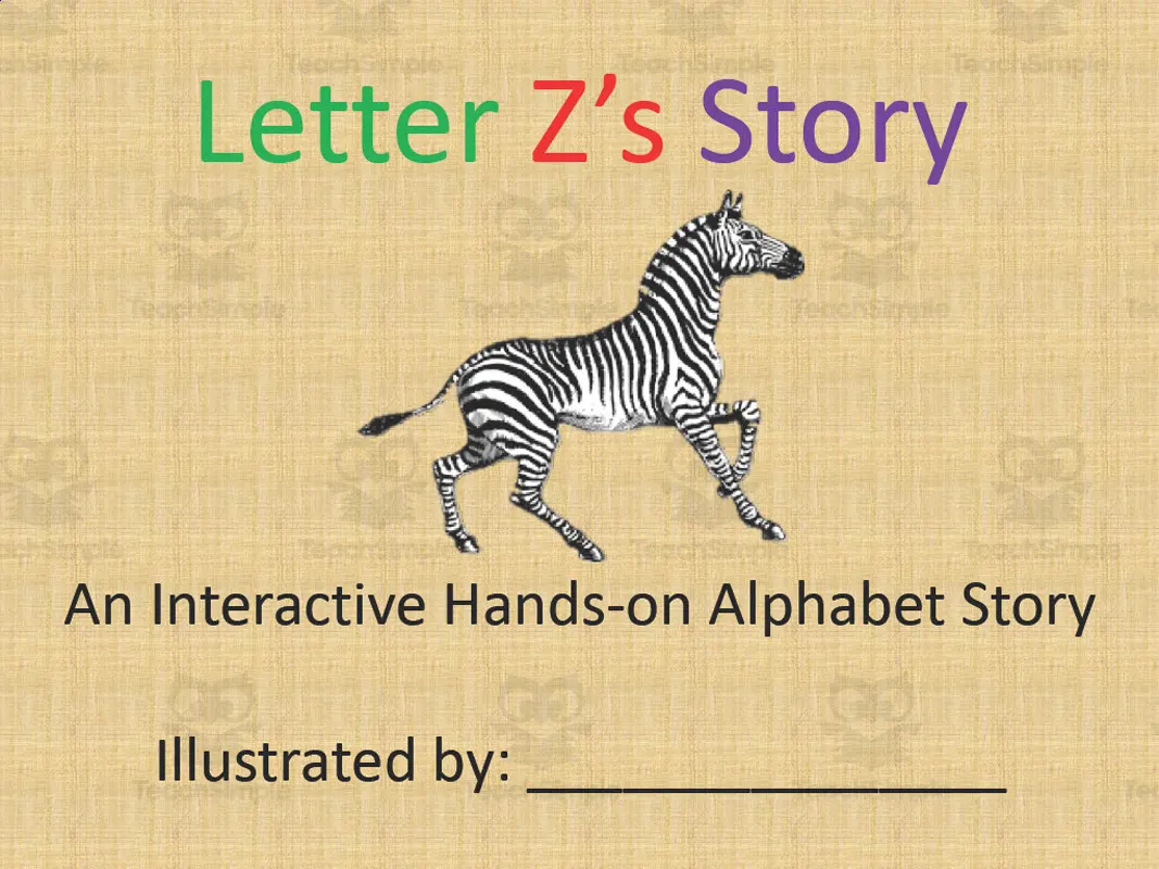 Alphabet Story Book | Letter Z Interactive Book by Teach Simple