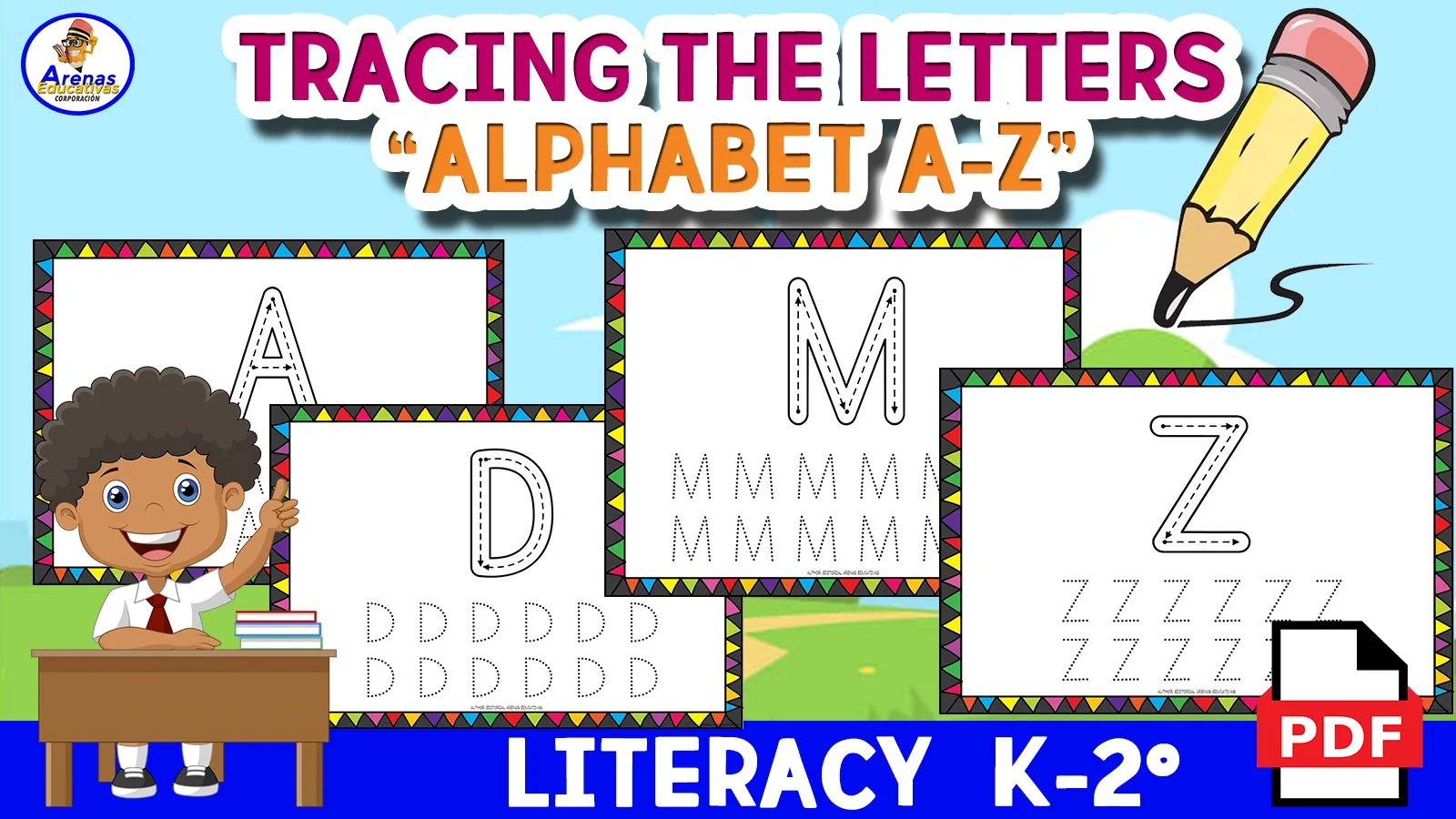 ALPHABET TRACING LETTERS - 26 Exercises Pages by Teach Simple