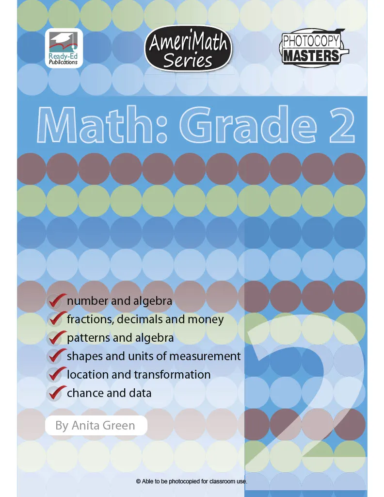 AmeriMath Series: Math Grade 2 Workbook by Teach Simple