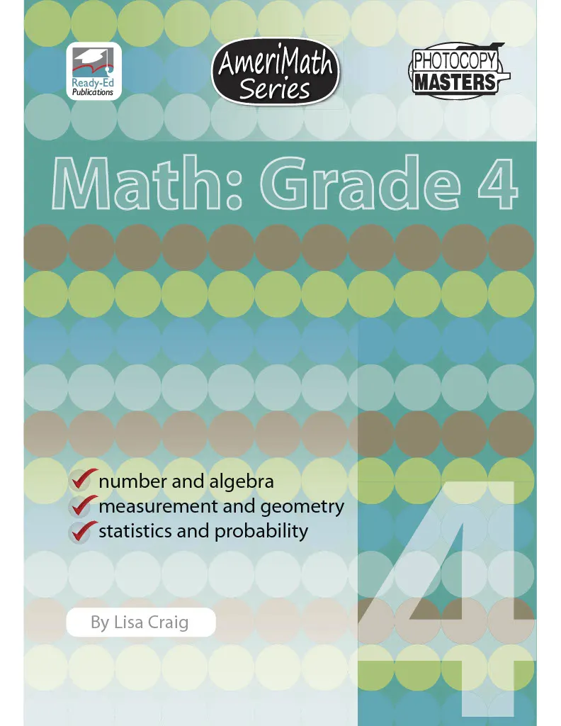 AmeriMath Series: Math Grade 4 Workbook by Teach Simple