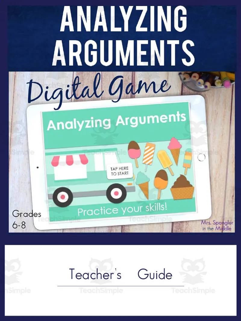 Analyzing Arguments Digital Game by Teach Simple