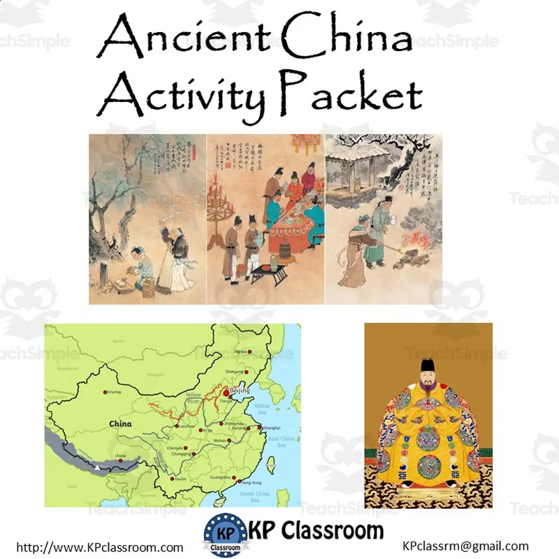 Ancient China Activity Packet by Teach Simple