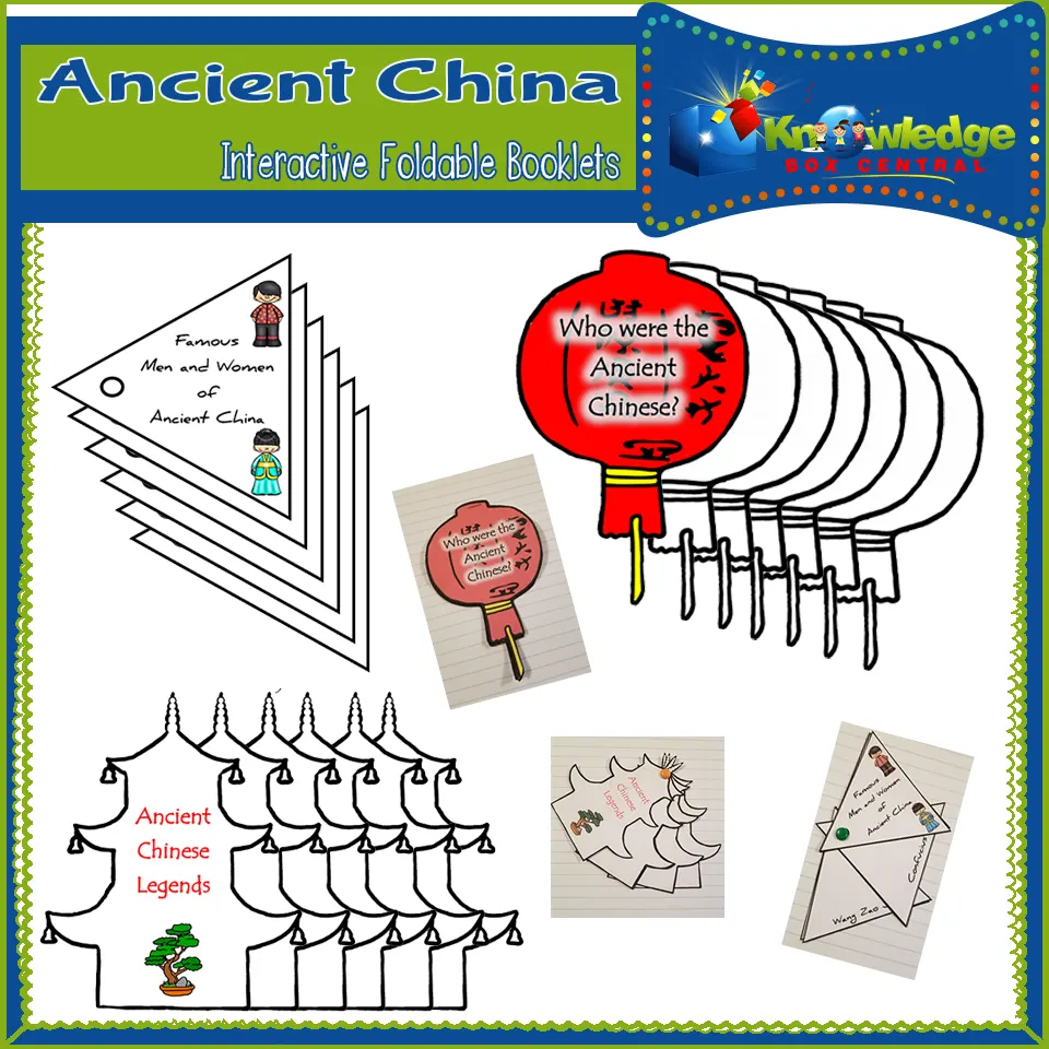 Ancient China Interactive Foldable Booklets - EBOOK by Teach Simple