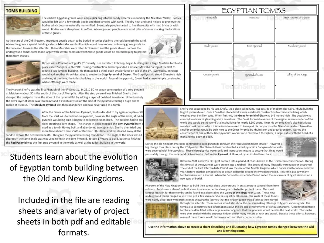 Ancient Egypt : Tombs by Teach Simple