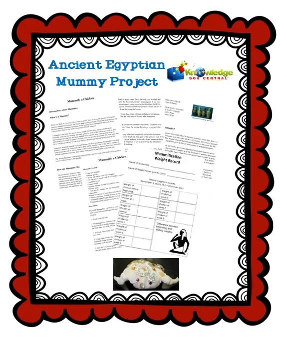 Ancient Egyptian Mummy Project - Mummify a CHICKEN! - EBOOK by Teach Simple
