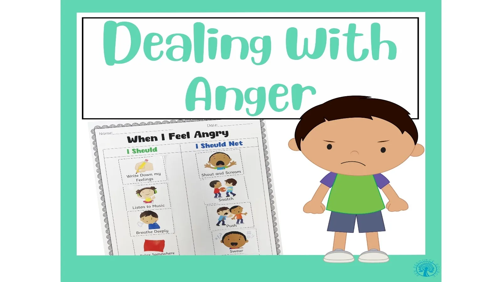 Anger Choices Worksheet by Teach Simple