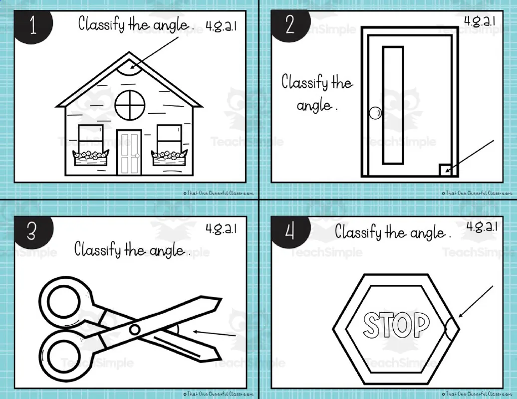 Angles Task Cards by Teach Simple