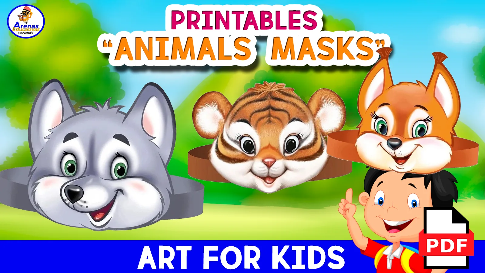 ANIMAL MASKS - Art For Kids by Teach Simple