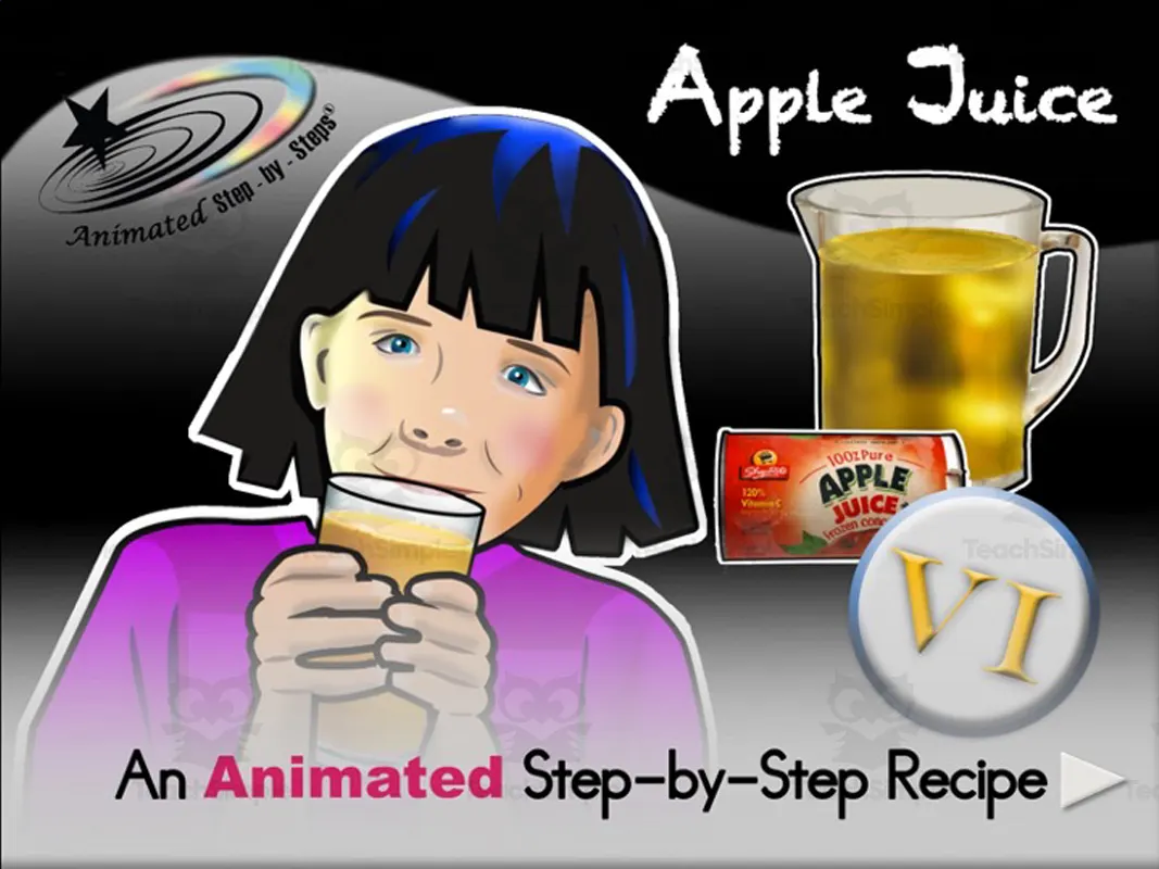 Animated Recipe: Apple Juice VI by Teach Simple