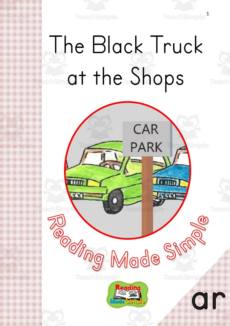 ar Decodable Reading Book Level 1: 19 by Teach Simple