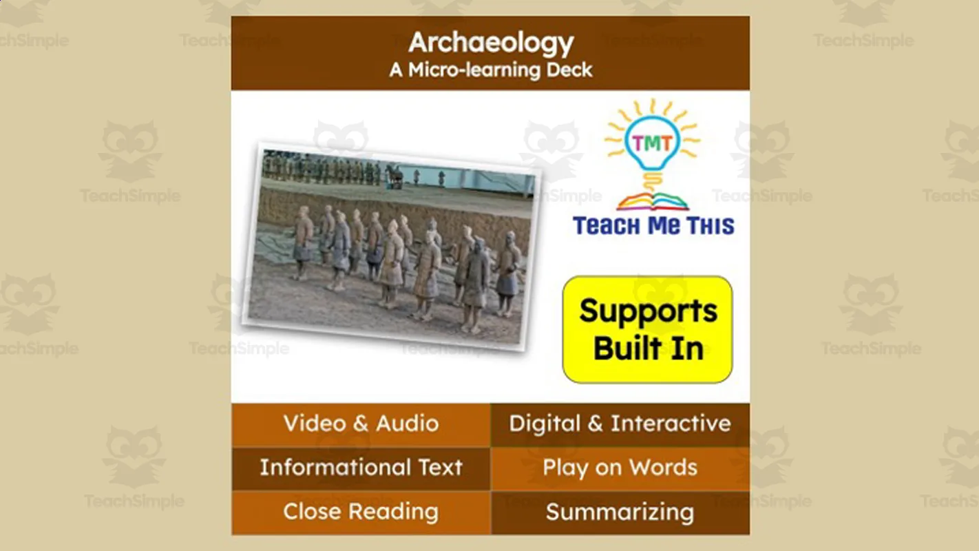 Archaeology | Reading Comprehension Deck | Interactive Lesson by Teach ...