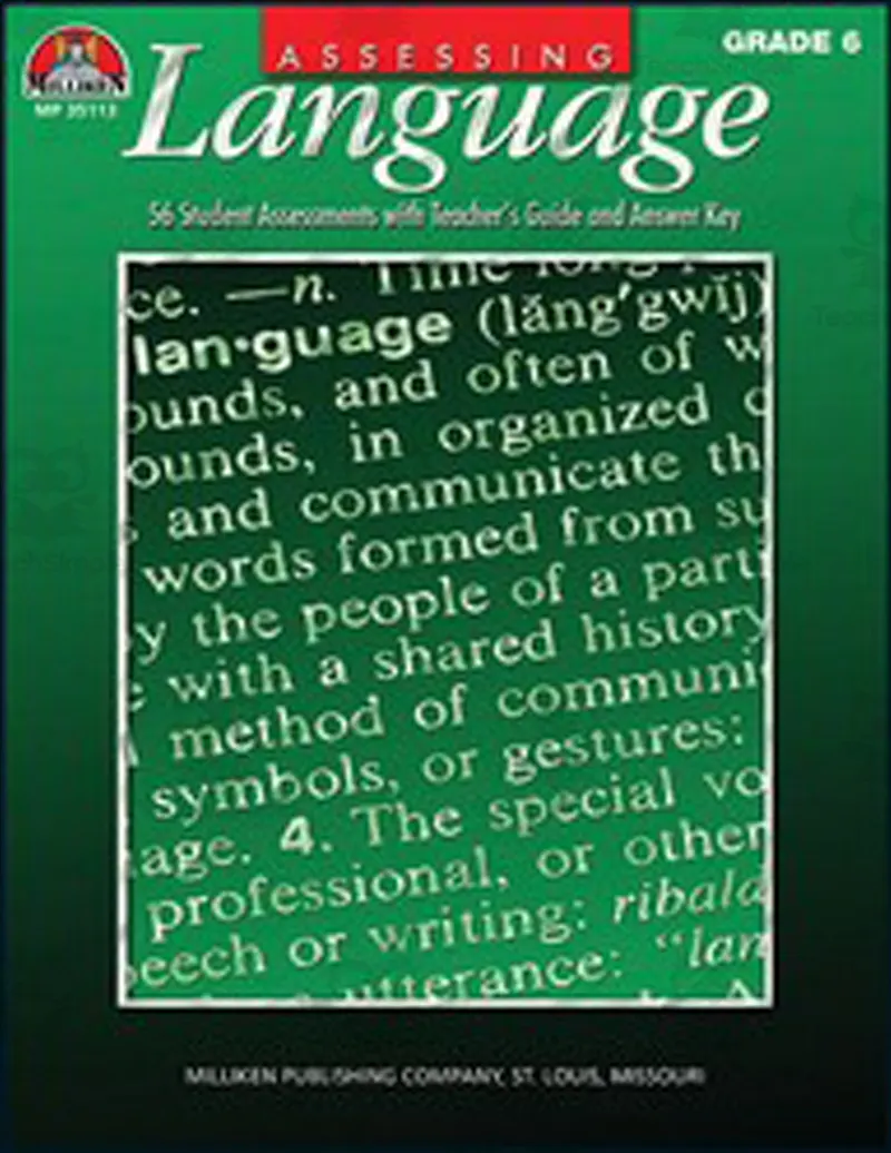 Assessing Language - Gr 6 by Teach Simple