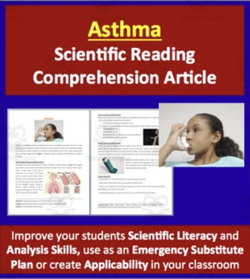 Asthma and Asthma Attacks Reading Comprehension Article by Teach Simple